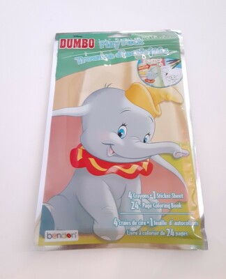 Disney Dumbo Play Pack. 24 Page Coloring Book Crayons & Stickers. Brand ...