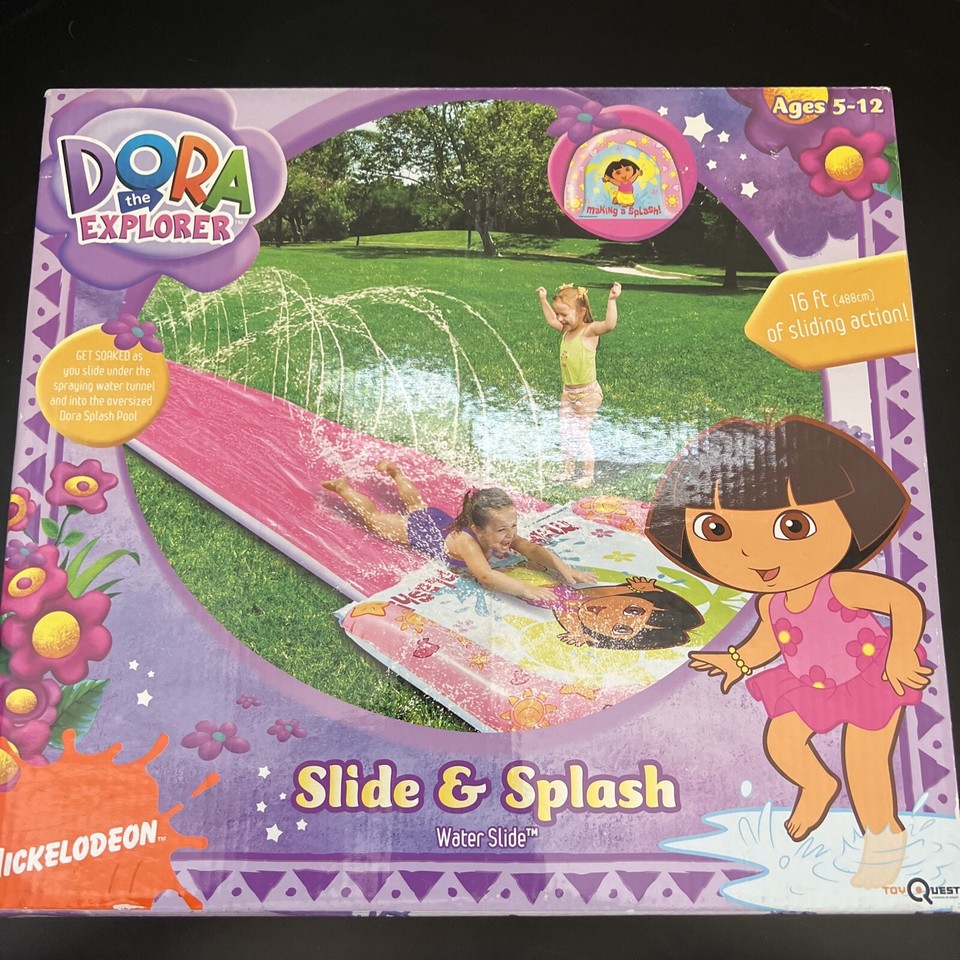 Dora the Explorer Slide and Splash 16 ft. Water Slide NIB 2009 | eBay