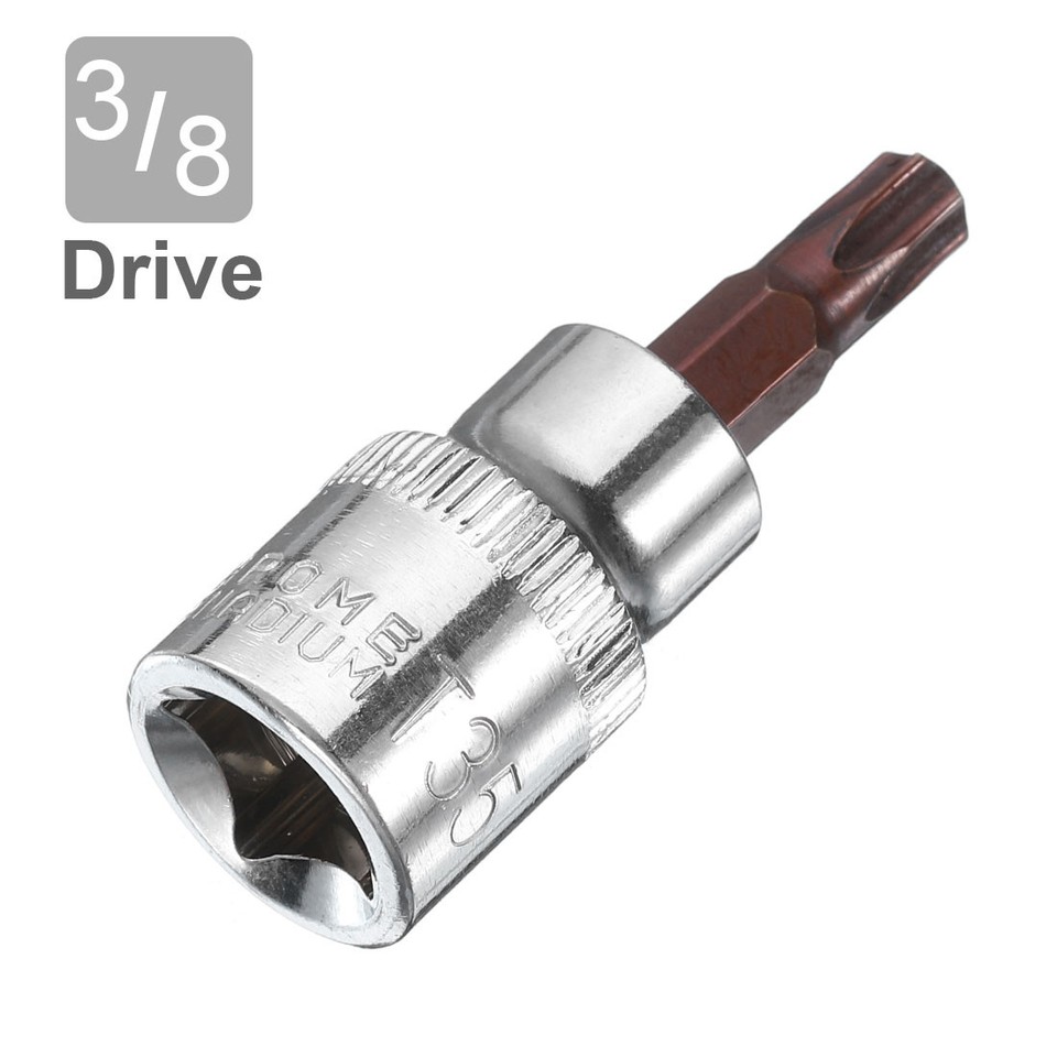 2Pcs 3/8-Inch Drive T35 Torx Bit Socket S2 Steel | eBay