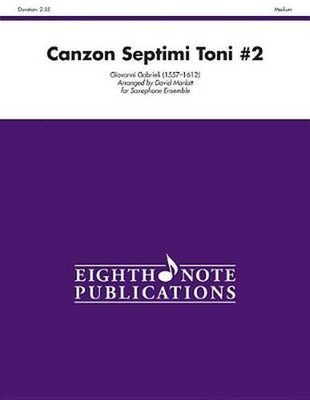 Canzon Septimi Toni #2: Score & Parts: Score and Parts (English ...