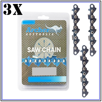 3 x Genuine Archer Chainsaw Chains Suits Stihl MSE-141C, 12 Inch Bar ...