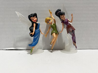 Disney Pixie Hollow Fairies Lot of 3 PVC action figures Fairy Princess ...