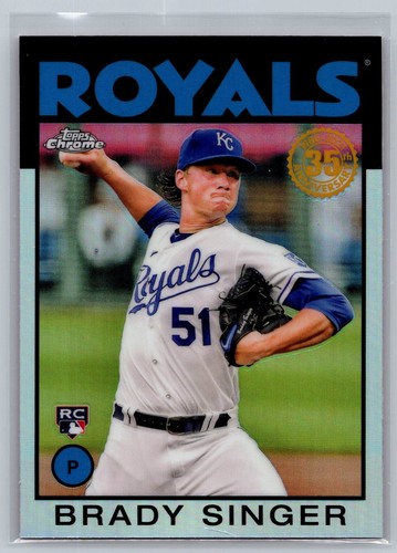 2021 Topps Chrome #86BC-25 Brady Singer 1986 Topps Baseball NrMt-Mint ...
