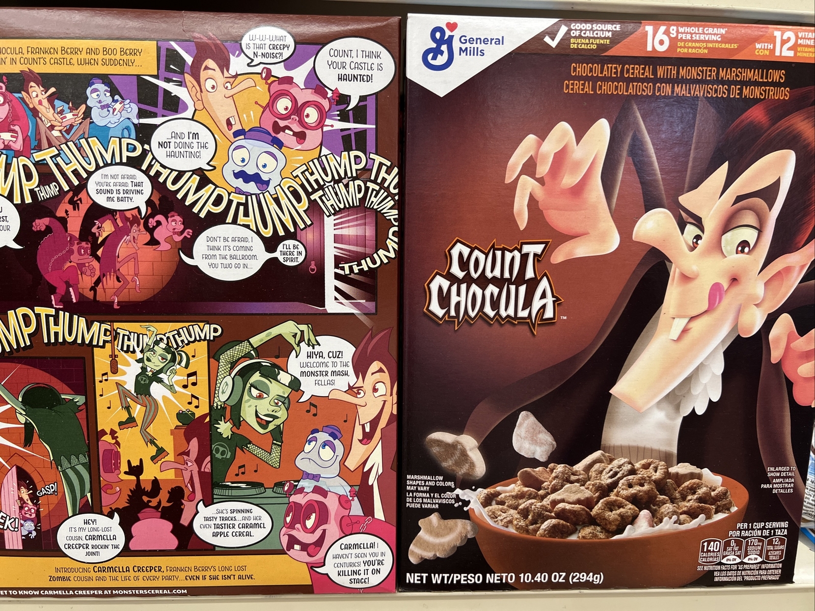 NEW Vintage Collectible Cereal Box, COUNT CHOCULA, Monster Cereal ...