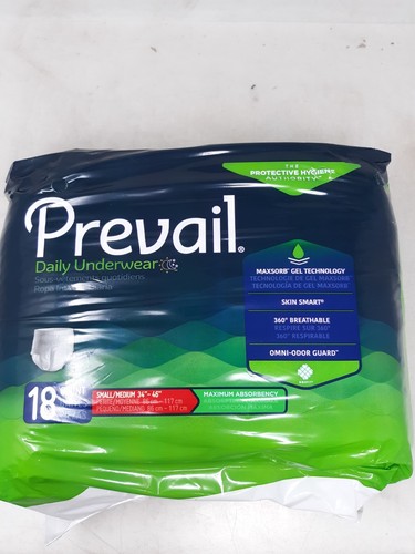 Prevail Disposable Underwear Small/Medium Maximum 18 Ct (PVS-512 ...