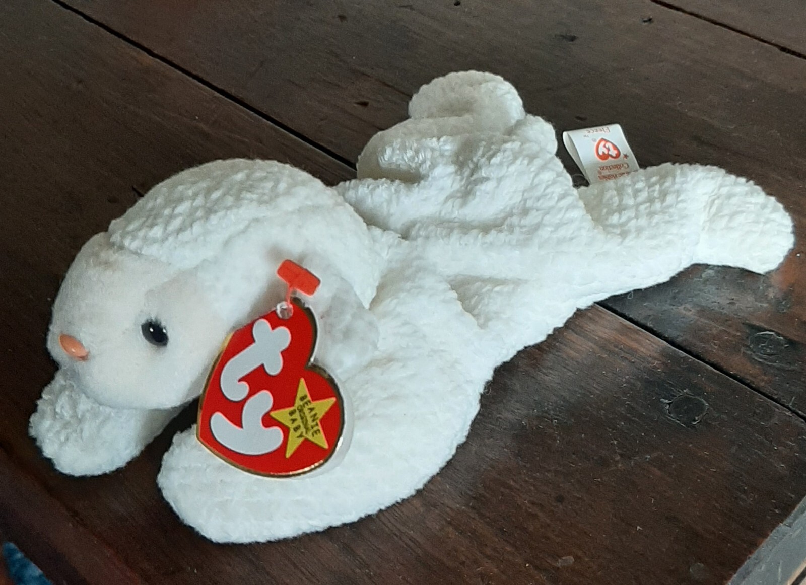 1996 Rare Ty Fleece the Lamb Beanie Baby #4125–Beautiful Condition–So ...