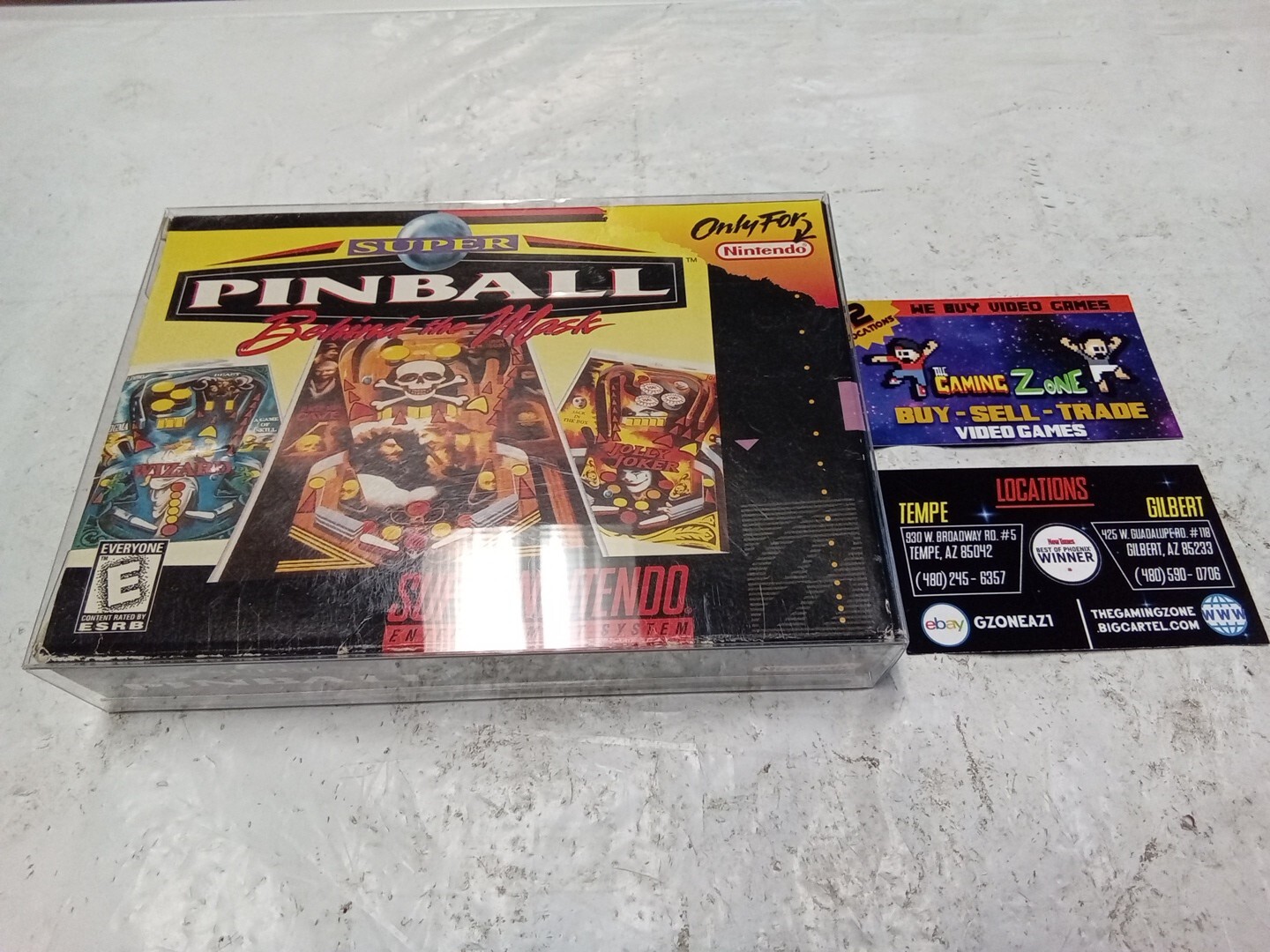(BOX ONLY) Super Pinball: Behind the Mask (SNES) **GOOD CONDITION ...