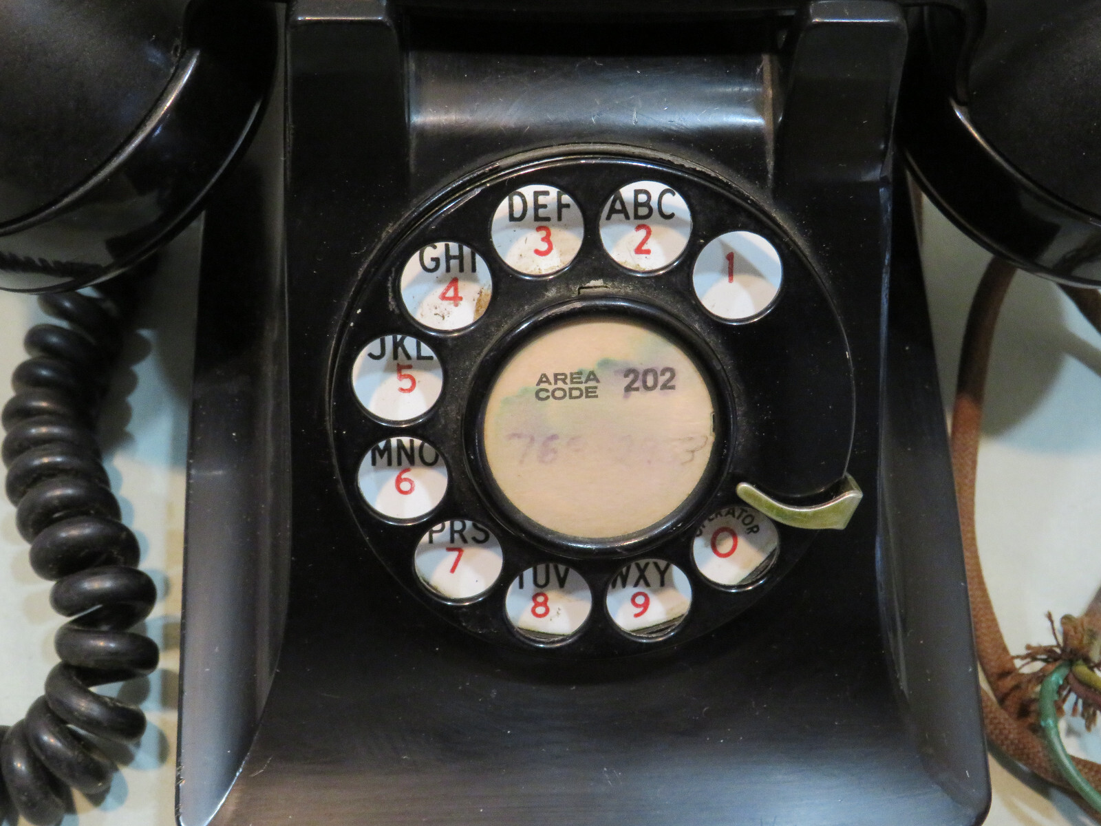 Vintage Western Electric #302 Bakelite Rotary Telephone F1 Handset ...