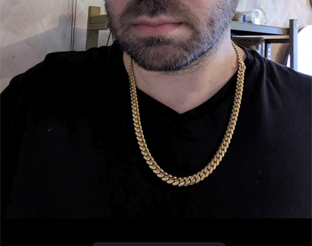 14k miami cuban link solid gold chain 24" 133 grams 8.20-8.25mm | eBay