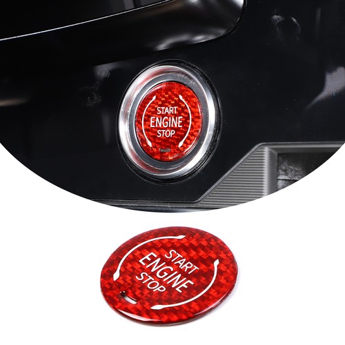 Red Carbon Fiber Start Stop Engine Switch Button Sticker For Corvette C8 20-21 | eBay Australia