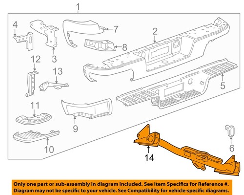 GM OEM Trailer Hitch-Rear Bumper-Trailer Hitch 84301196 | eBay