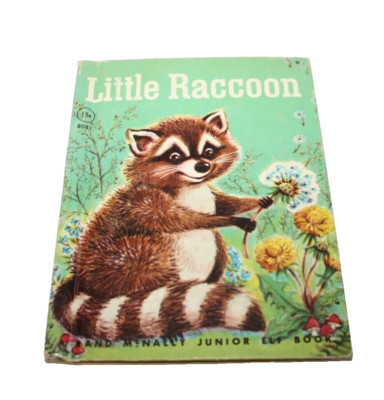 VTG Rand McNally Jr Elf Book Little Raccoon #8081 Mabel Watts 1961 ...