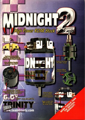 Trinity MIdnight 2 RC Motor Print Ad Wall Art Decor Ephemera ROAR STock ...