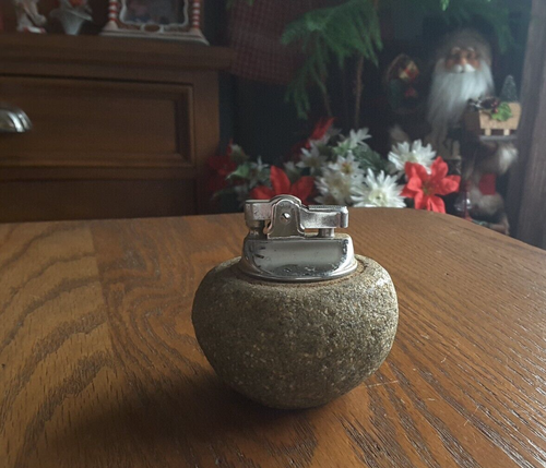 Vintage Natural Stone Table Lighter Made in Hawaii Cigarette | eBay