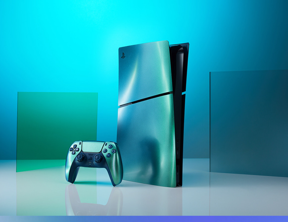 Official Sony PS5 Slim Console Cover Plates Chroma Teal Green NEW | eBay