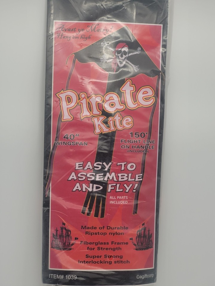 Pirate Kite 40" wingspan Item# 1039 agiftcorp. Vintage | eBay