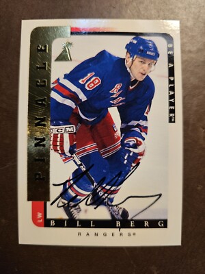 1996-97 Pinnacle Be A Player - Autographs #84 Bill Berg NY Rangers 🔥 | eBay