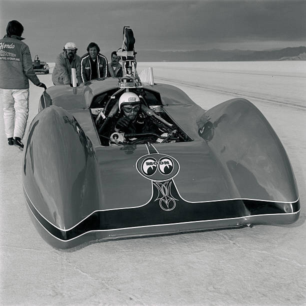 Gary Gabelich & His Land Speed Record Car Bonneville 1974 3 Old Photo ...