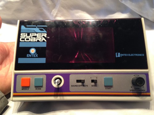 Vintage Entex Super Cobra rare handheld arcade game MINT +CHEAP ...