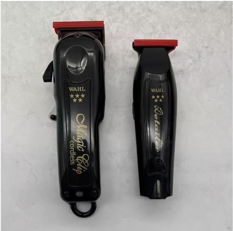 Wahl Cordless Barber Combo Black Magic Clip Clipper & Detailer Trimmer ...