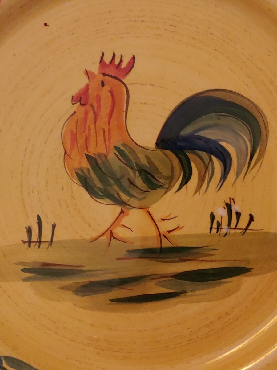 Yellow Country Rooster Tray 250 Kitchen Roosters And Fruit And Flowers
