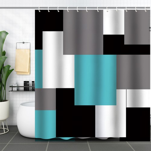 Square Multi-color Shower Curtain Tarp Bathroom Decor | eBay Australia