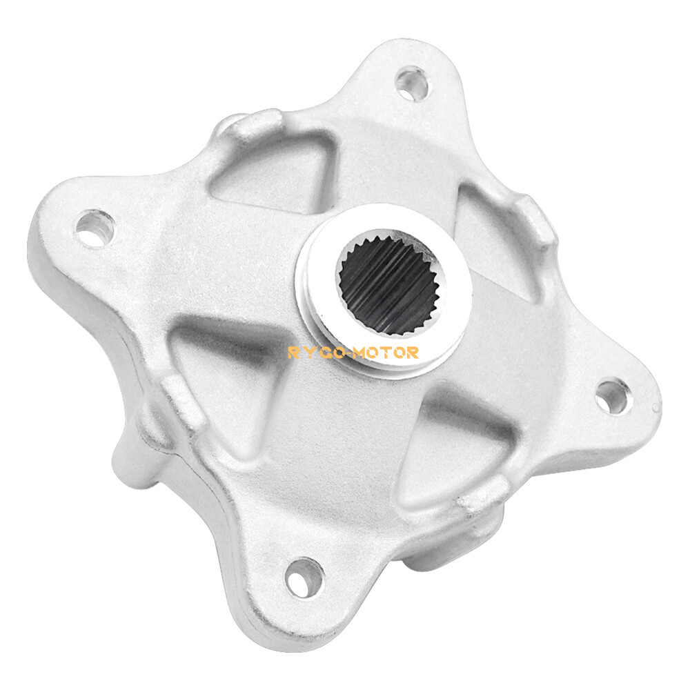 Rear Wheel Hub & Brake Rotor & Studs for Polaris Ranger 400 500 570 700 ...