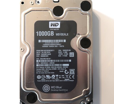WD WD10EALX-408EA0 HARNNTJAAB (WCAT) Thailand 1.0TB 3.5" Sata HDD ...