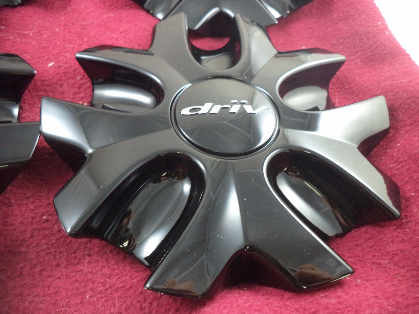 Driv Wheels Gloss Black Custom Wheel Center Caps # 7880-15 (4 CAPS) | eBay