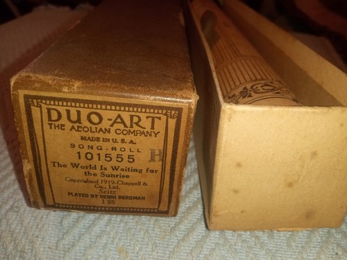 Antique Duo-Art Reproducing Piano Roll 101555 World Is Waiting For ...