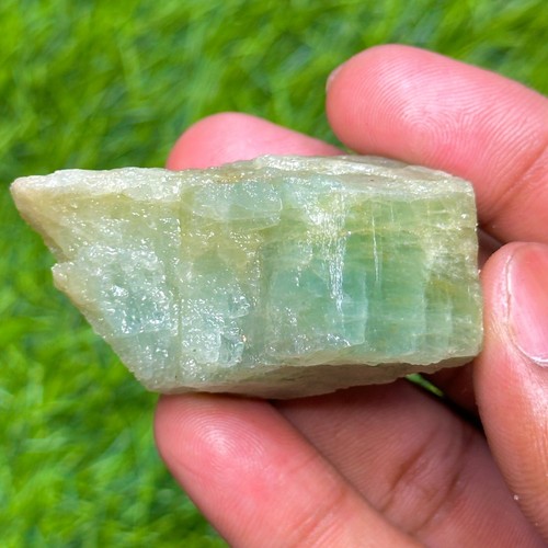 59Cts Rare Natural Aquamarine Beryl Green Crystal. Rough Mineral ...