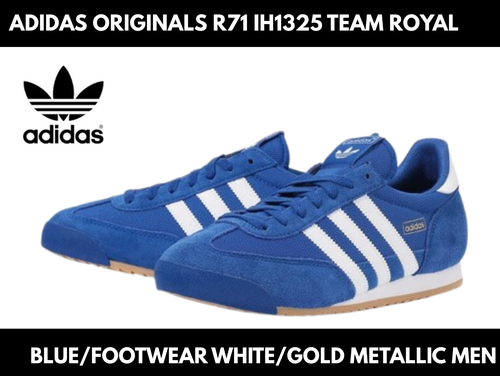 New adidas Originals R71 IH1325 Team Royal Blue/Footwear White/Gold ...