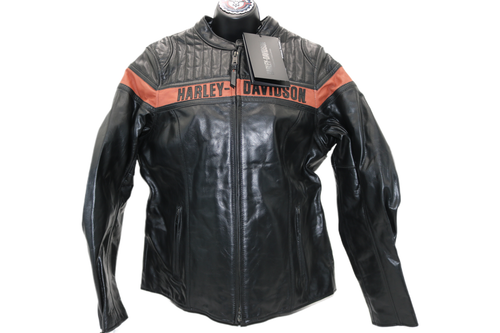98013-21VW NWT HARLEY-DAVIDSON WOMENS LEATHER JACKET VICTORY LAP SIZE ...