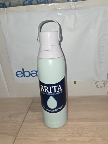 Brita 20oz Double Wall Stainless Steel Insulated Filtered Water Bottle ...