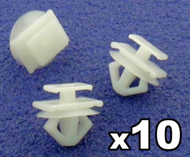 10x Peugeot Plastic Trim Clips- for Bumpers, Grille trims & Door Side ...