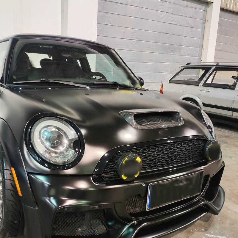 2007-2014 Mini Cooper S R56 Carbon Fiber Hood Bonnet Scoop Vent Cover ...
