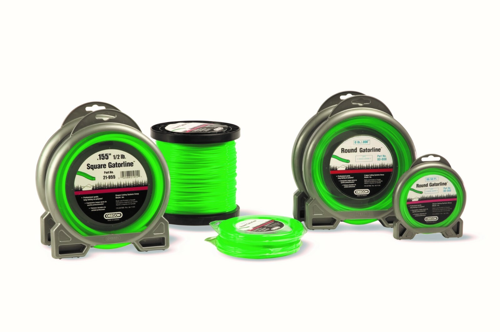 2 Pack - Oregon 21-405 1LB. SQUARE GATORLINE String Trimmer Line .105 ...