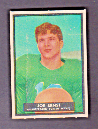 1951 Joe Ernst #59 Tulane Topps Magic Football | eBay