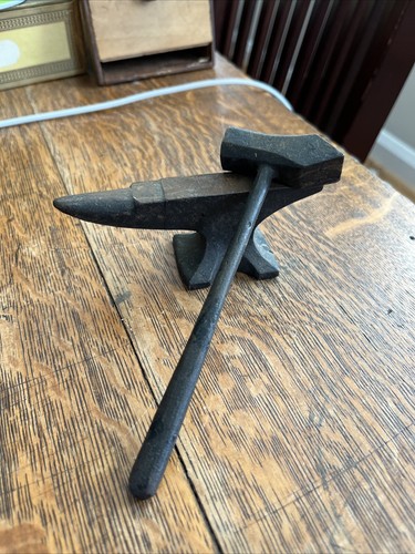 Vintage Mini Cast Iron Hammer And Anvil/Taiwan/Republic Of China | eBay