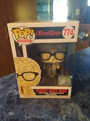 Funko Pop! Office Space Sticky Note Man 774 + 0.45mm PROTECTOR, SDCC ...