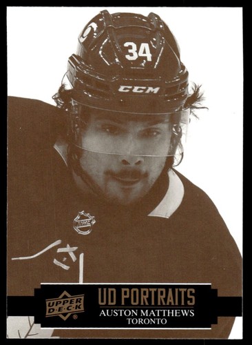 2021-22 Upper Deck UD Portraits Auston Matthews Toronto Maple Leafs #P ...