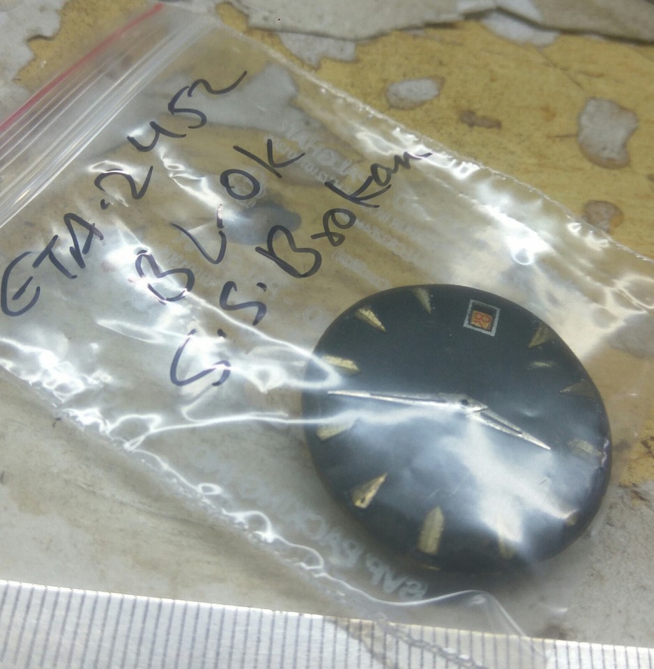 USED ETA-2452 AUTOMATIC WATCH MOVEMENT ( BALANCE OK ) FOR PARTS ...