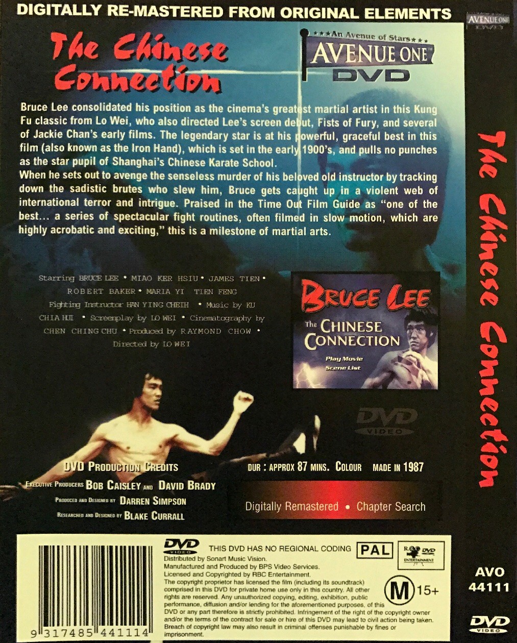 Bruce Lee : The Chinese Connection Dvd ( New) | eBay Australia