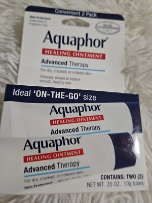 Eucerin Aquaphor Healing Ointment Pack Of 2 Tubes .35 Oz Each Tube ...
