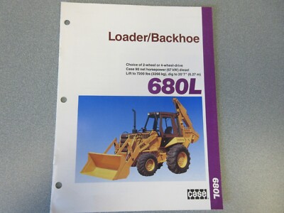 Case 680L Loader Backhoe Brochure 8 Page | eBay