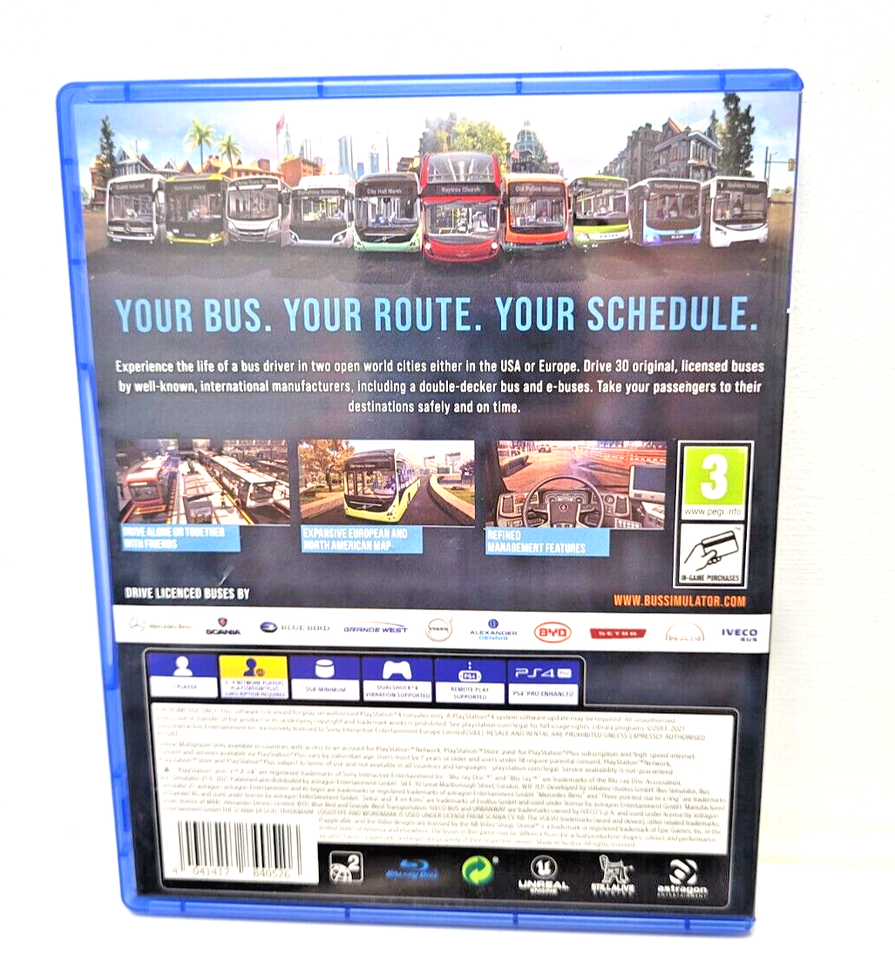 Bus Simulator 21 PS4 EXCELLENT Condition (PS5 Compatible) bus Sim Game ...