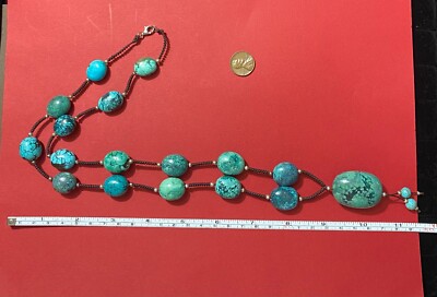 genuine turquoise necklace and earring set | eBay