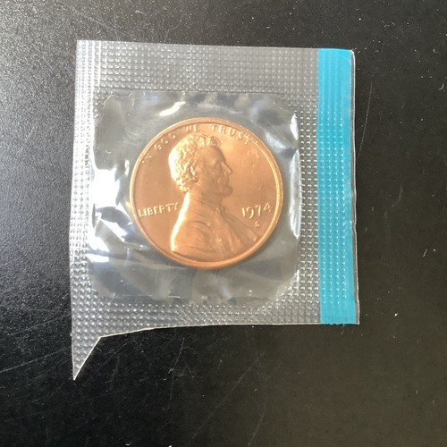 1974-S Lincoln Cent in ORIGINAL US MINT cello .... Beautiful coin | eBay