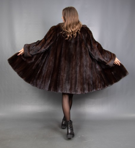 7000 AMAZING REAL MINK COAT LUXURY FUR JACKET SWINGER PELZ BEAUTIFUL ...