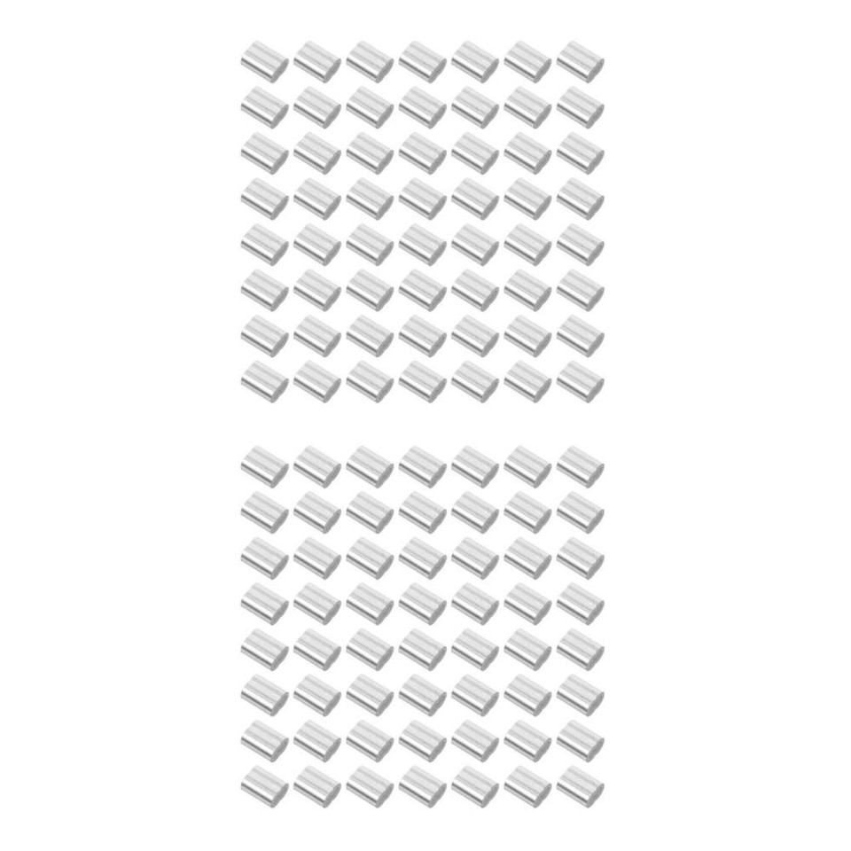 60PCS Cable Crimping Sleeves Aluminum Wire Rope Sleeves Wire Rope ...